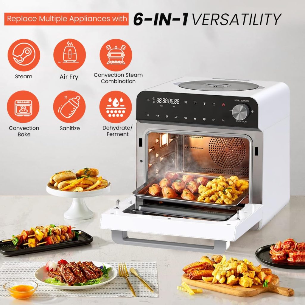 INALSA Aero Smart N Steam Air Fryer,Oven,Steamer,Rotisserie,Convection ...